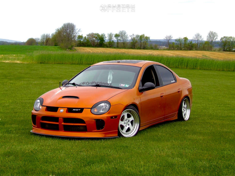 2005 Dodge Neon with 17x8.5 35 ESR Sr02 and 225/35R17 Black Lion ...