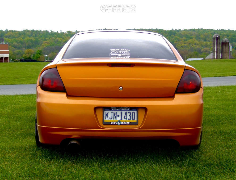 2005 Dodge Neon with 17x8.5 35 ESR Sr02 and 225/35R17 Black Lion ...