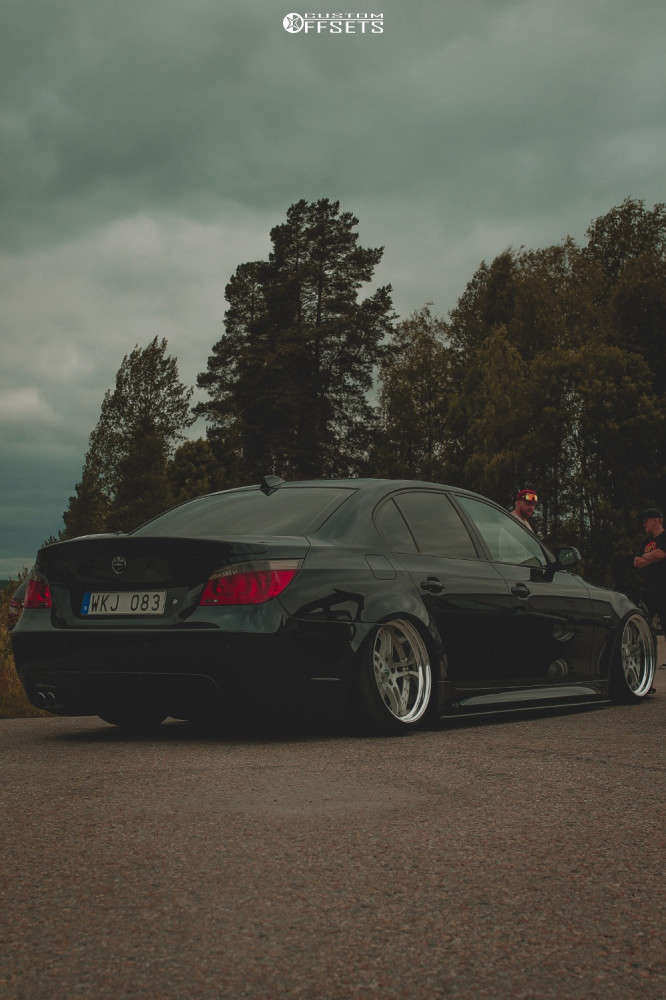 2005 BMW 5 Series with 19x9 -11 Work Gnosis Gs2 and 225/35R19 Achilles ...