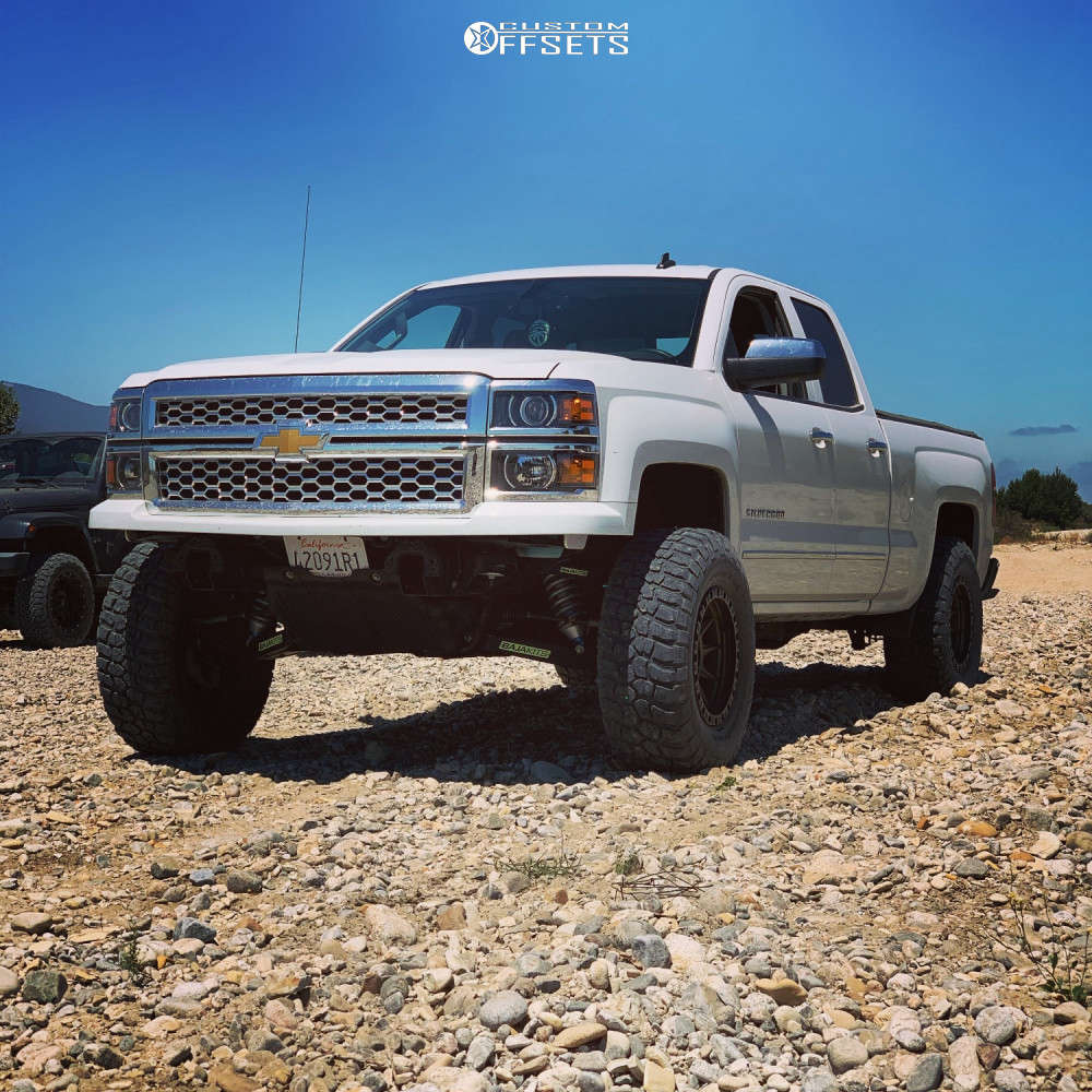 2014 Chevrolet Silverado 1500 with 17x9 -12 American Racing ATX Ax202 ...