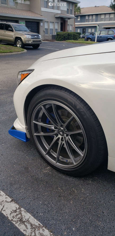 2017 INFINITI Q50 with 19x9.5 40 Konig Oversteer and 245/45R19 Lexani ...