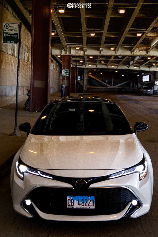 2020 Toyota Corolla with 18x8.5 38 Konig Hypergram and 245/35R18 ...