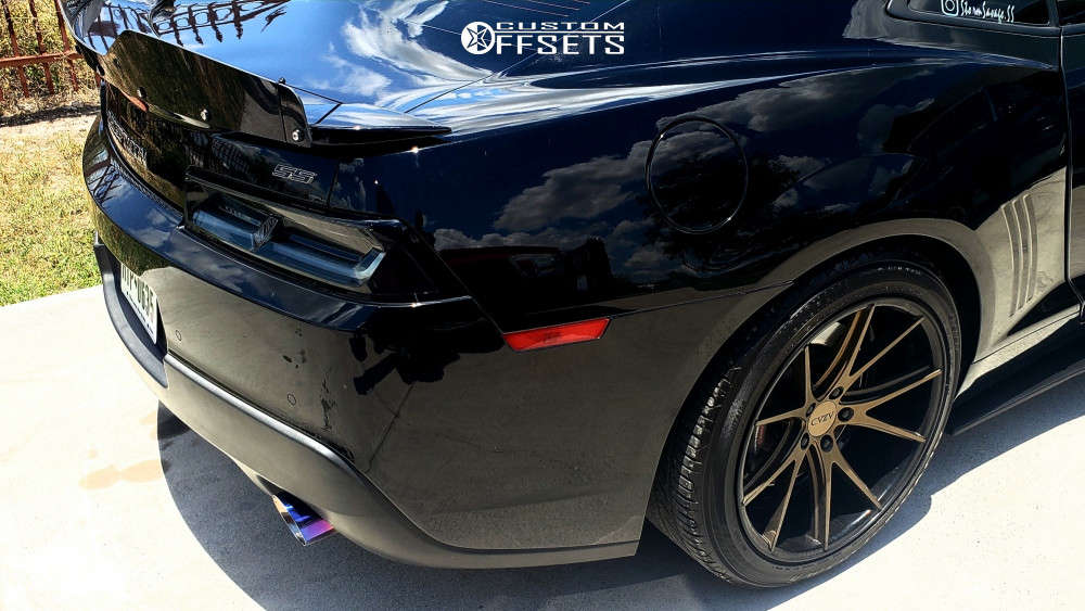 2014 Chevrolet Camaro with 20x9 22 Azad AZ36 and 245/45R20 Yokohama ...