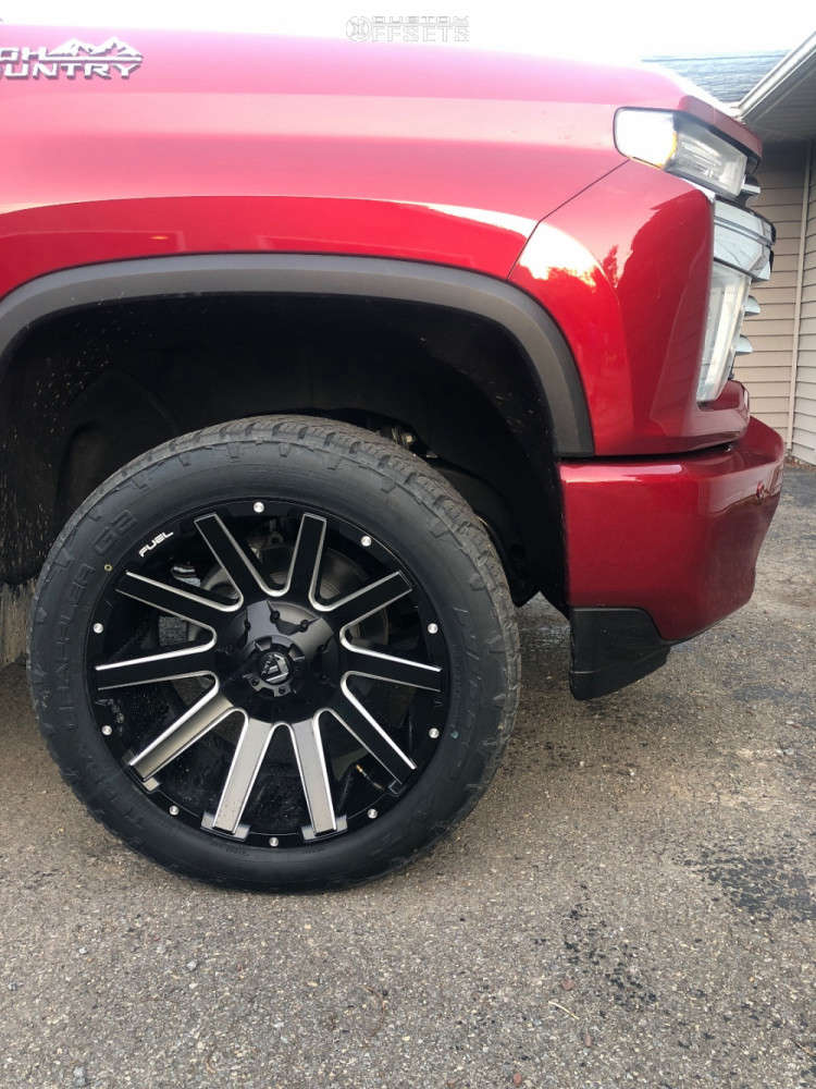 2020 Chevrolet Silverado 2500 HD with 22x10 -18 Fuel Contra and 33/12 ...