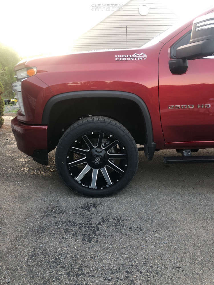 2020 Chevrolet Silverado 2500 HD with 22x10 -18 Fuel Contra and 33/12 ...