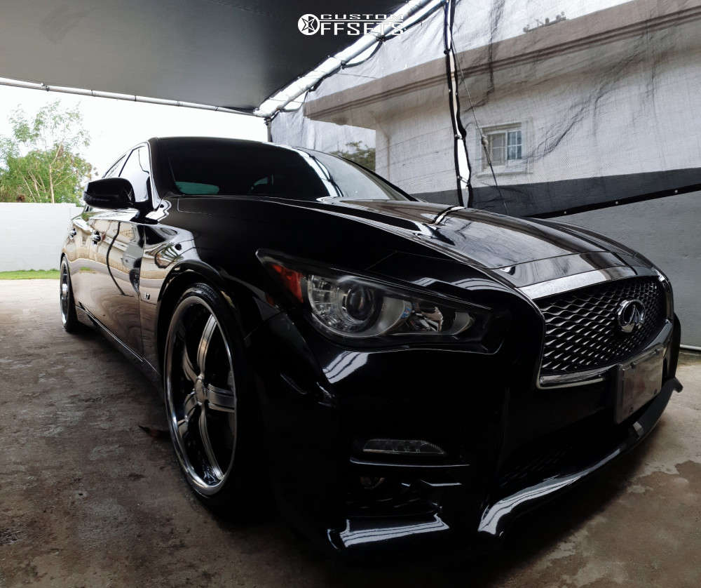 2014 Infiniti Q50 with 20x9.5 35 XIX XIX17 and 225/35R20 Lanvigator ...