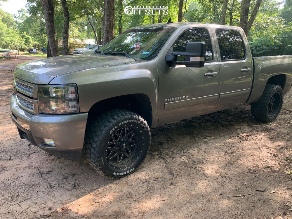 2012 Chevrolet Silverado 1500 with 20x12 -44 Xtreme Mudder Xm-301 and ...