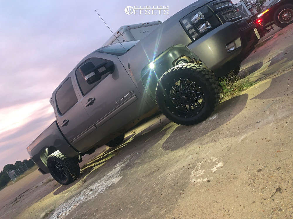2012 Chevrolet Silverado 1500 with 20x12 -44 Xtreme Mudder Xm-301 and ...
