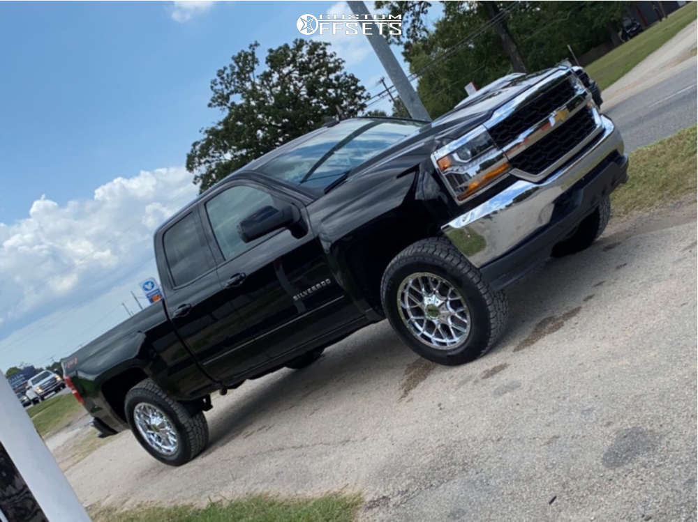 2019 Chevrolet Silverado 1500 LD with 20x10 -12 Moto Metal Mo986 and 35 ...