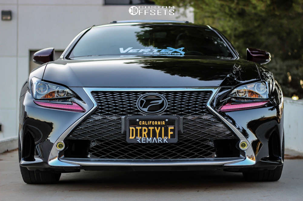 2017 Lexus RC350 with 19x8.5 35 Niche Gamma and 235/35R19 Michelin ...