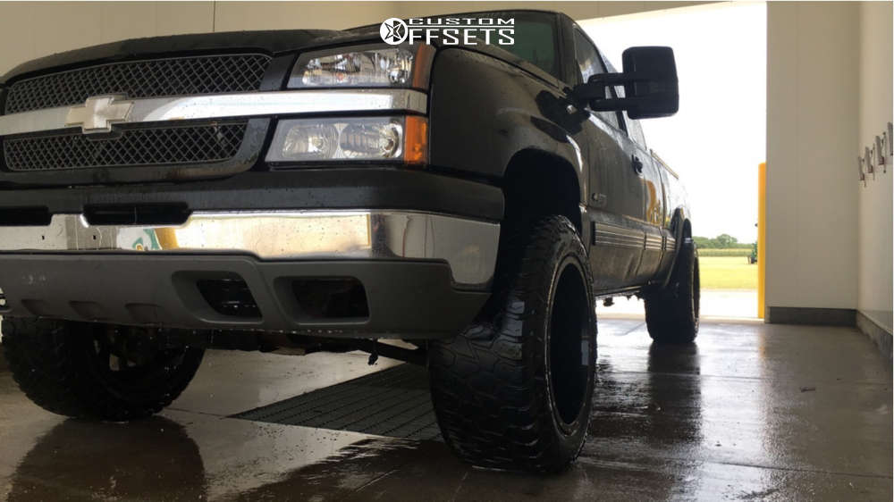 2002 Chevrolet Silverado 1500 with 20x12 -44 Dropstars 645 and 33/12 ...