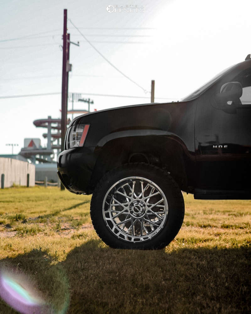 2013 Chevrolet Tahoe with 24x12 -51 Vision Rocker and 37/13.5R24 Venom ...
