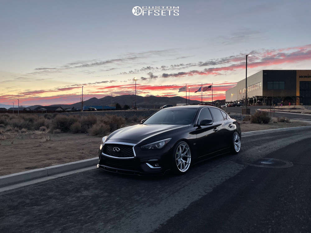 2018 INFINITI Q50 with 19x10.5 22 ESR Rf2 and 255/45R19 Sailun Artezzo ...