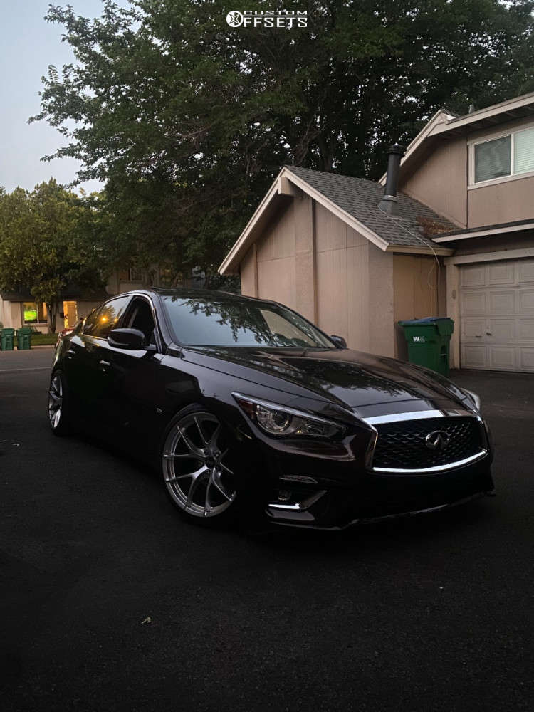 2018 INFINITI Q50 with 19x10.5 22 ESR Rf2 and 255/45R19 Sailun Artezzo ...