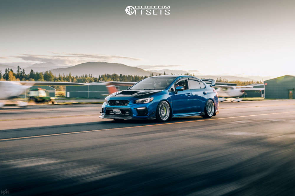 2019 Subaru WRX STI with 18x9.5 40 Enkei NT03M and 245/40R18 ...