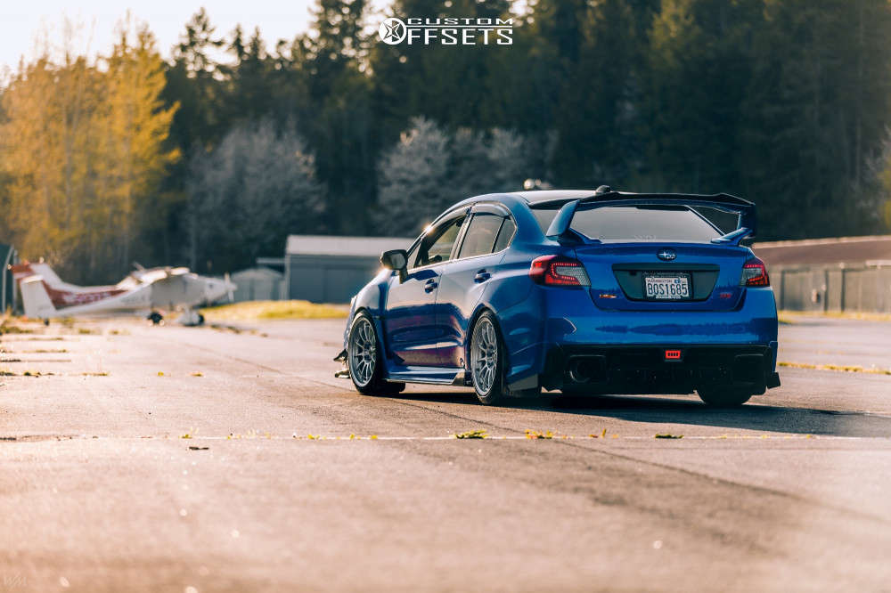 2019 Subaru WRX STI with 18x9.5 40 Enkei NT03M and 245/40R18 ...