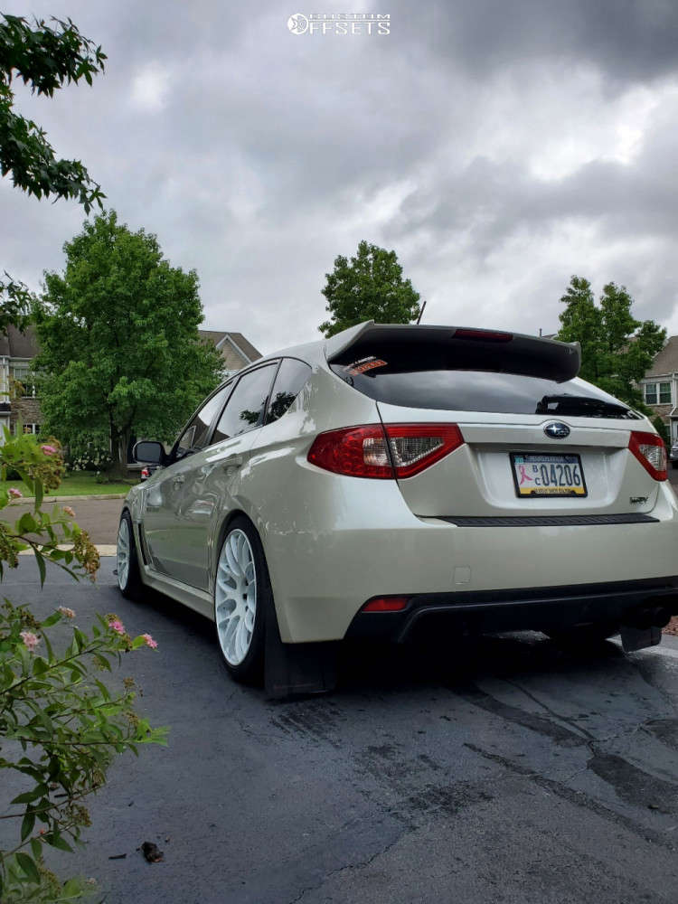 2014 Subaru WRX with 18x9.5 38 Work Emotion M8r and 255/35R18 Hankook ...