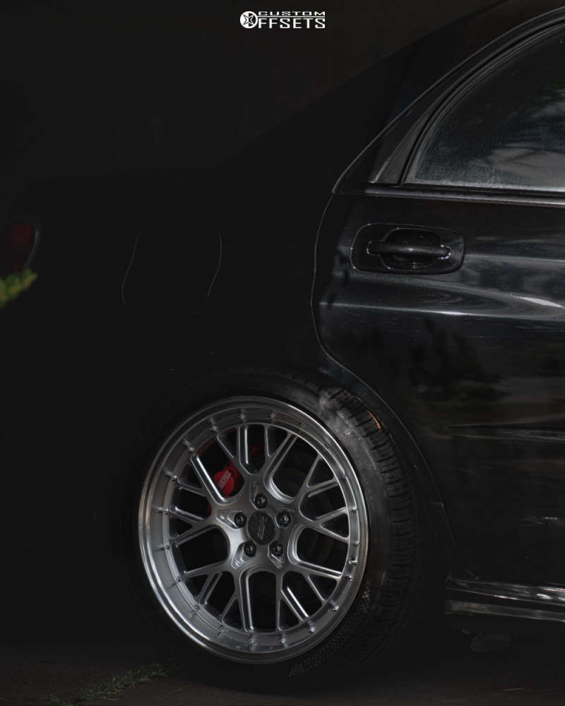 2007 Subaru WRX with 18x8.5 30 ESR Cs11 and 245/45R18 Nankang NS-25 and ...