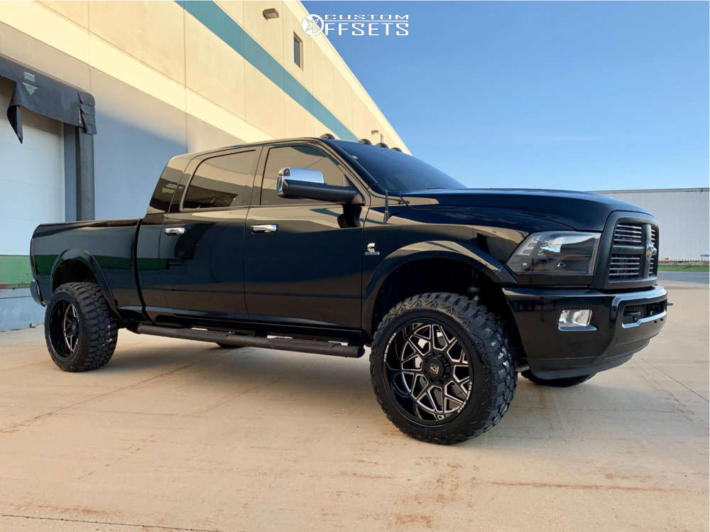 2012 Ram 2500 with 22x12 -44 Axe Offroad Nemesis and 35/12.5R22 RBP ...
