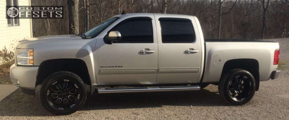 2010 Chevrolet Silverado 1500 with 20x9 -12 Ultra Phantom and 32/10 ...