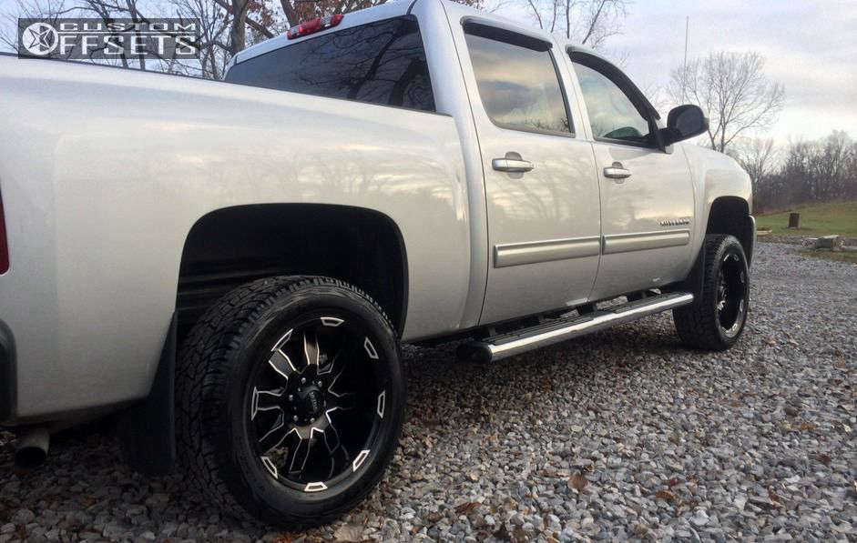 2010 Chevrolet Silverado 1500 with 20x9 -12 Ultra Phantom and 32/10 ...