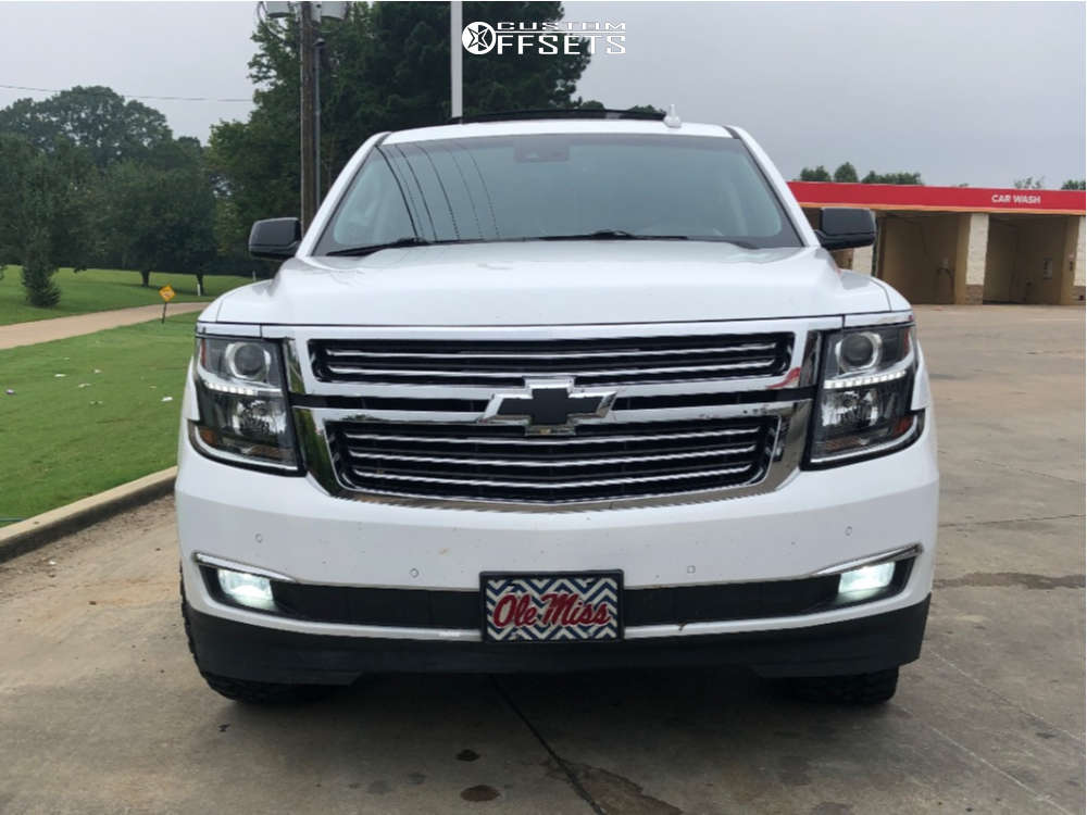 2017 Chevrolet Suburban with 24x10 15 Replica FR72 and 35/12.5R24 ...