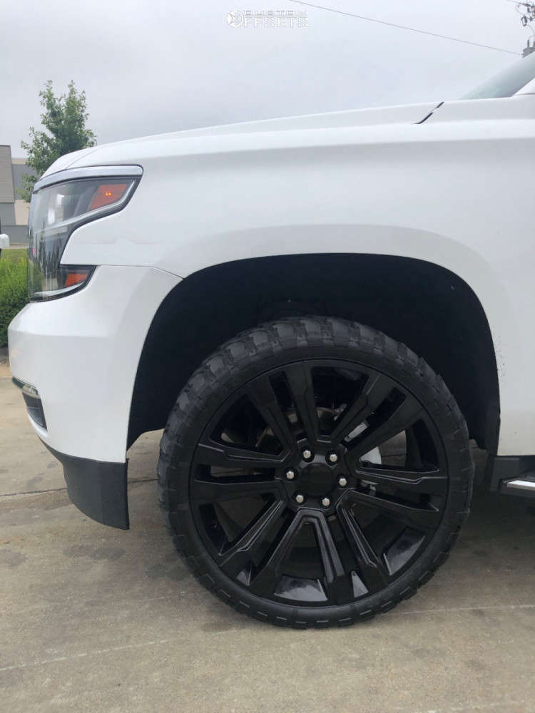 2017 Chevrolet Suburban with 24x10 15 Replica FR72 and 35/12.5R24 ...
