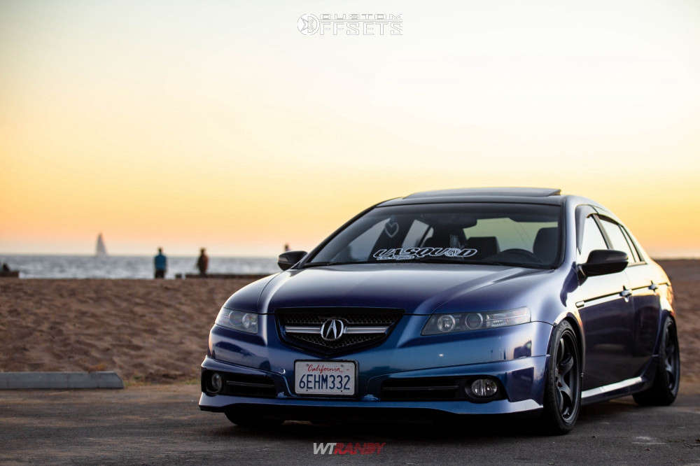 2008 Acura TL with 17x9.5 22 Gram Lights 57cr and 235/45R17 Federal ...