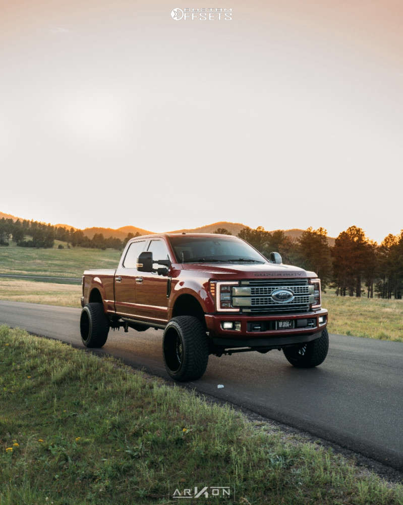 2018 Ford F-350 Super Duty with 24x14 -81 ARKON OFF-ROAD Caesar and 325 ...