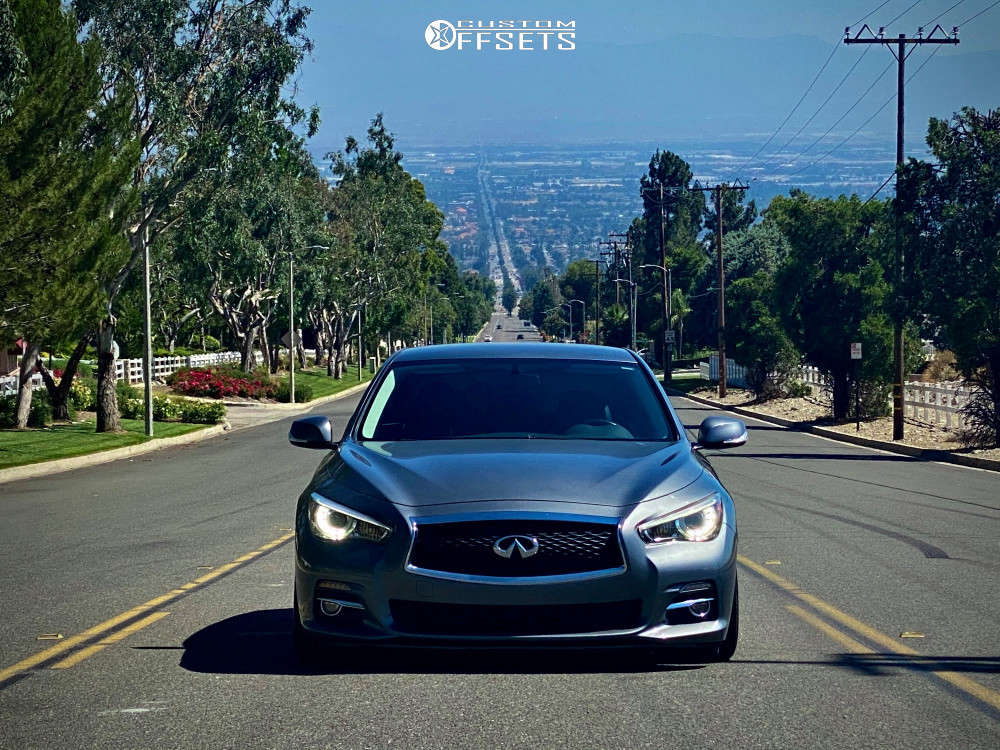 2015 INFINITI Q50 with 19x9.5 35 ESR Cs11 and 235/35R19 Ohtsu Fp8000 ...