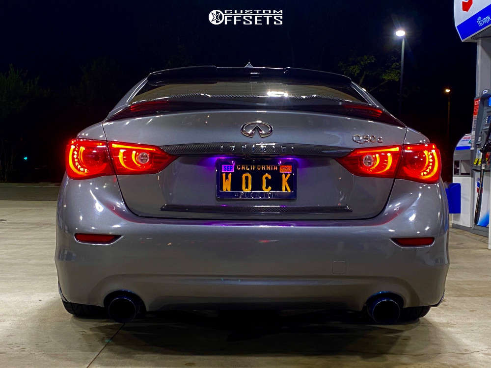 2015 INFINITI Q50 with 19x9.5 35 ESR Cs11 and 235/35R19 Ohtsu Fp8000 ...