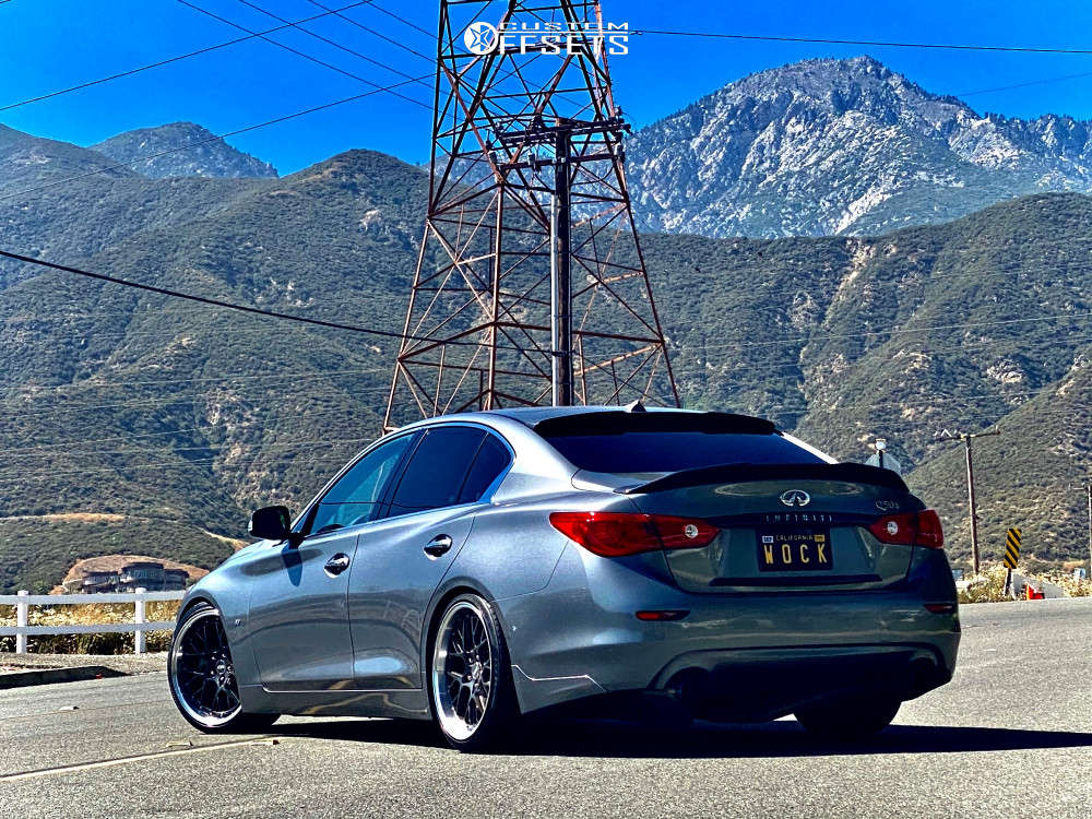 2015 INFINITI Q50 with 19x9.5 35 ESR Cs11 and 235/35R19 Ohtsu Fp8000 ...