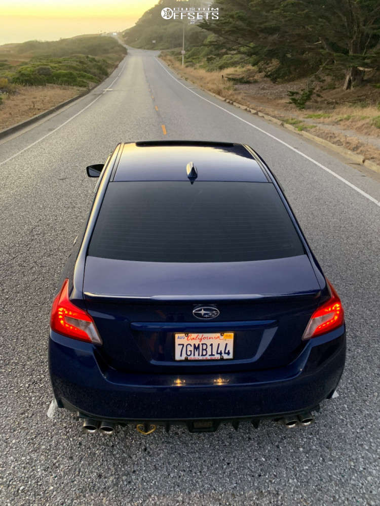 2015 Subaru WRX with 17x9 22 Cosmis Racing S5r and 225/35R17 Federal ...