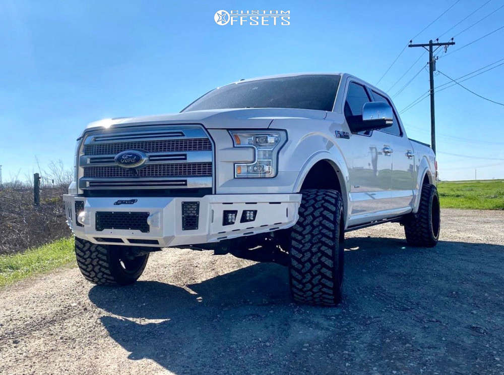 2015 Ford F-150 with 22x12 -44 Hostile Alpha and 33/12.5R22 Nitto Trail ...