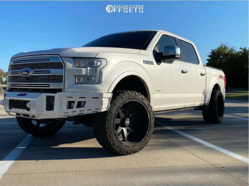 2015 Ford F-150 with 22x12 -44 Hostile Alpha and 33/12.5R22 Nitto Trail ...