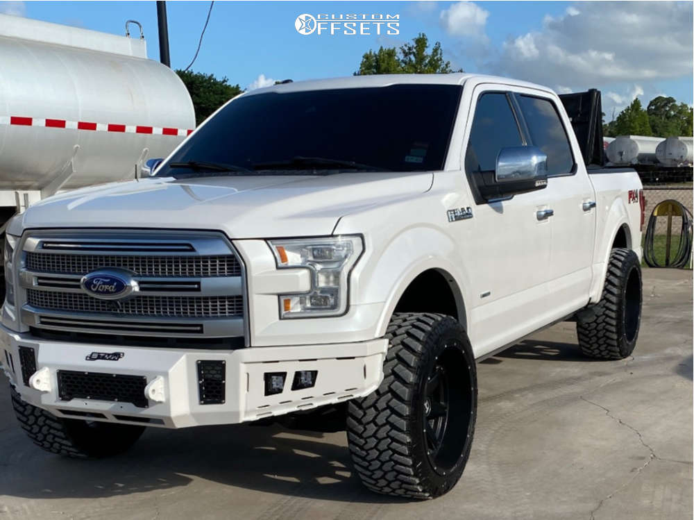 2015 Ford F-150 with 22x12 -44 Hostile Alpha and 33/12.5R22 Nitto Trail ...