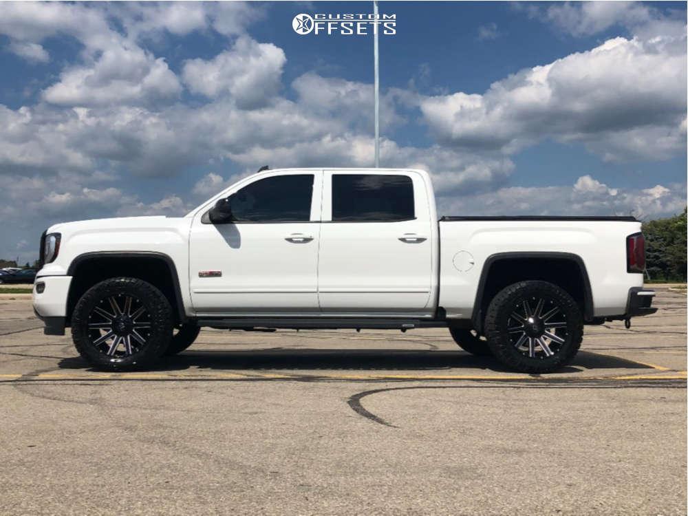 2018 GMC Sierra 1500 with 20x10 -18 Fuel Contra and 33/12.5R20 Nitto ...