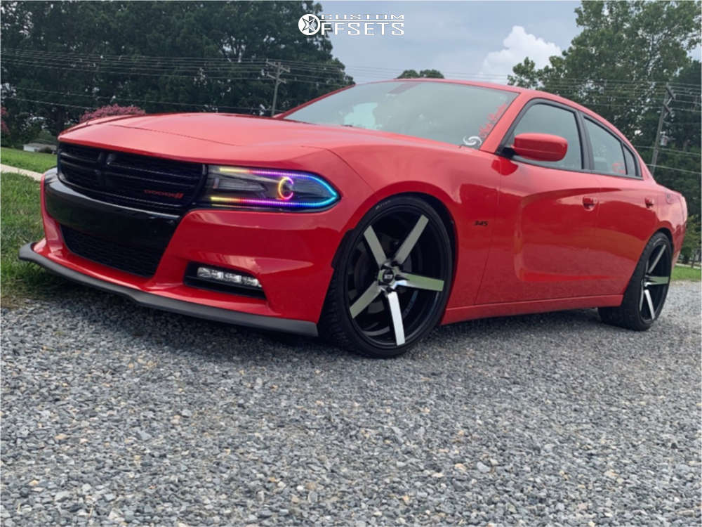 2015 Dodge Charger with 22x9 15 STR 607 and 255/35R22 Atturo Az800 and ...