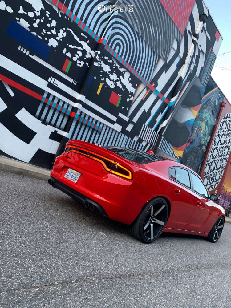 2015 Dodge Charger with 22x9 15 STR 607 and 255/35R22 Atturo Az800 and ...