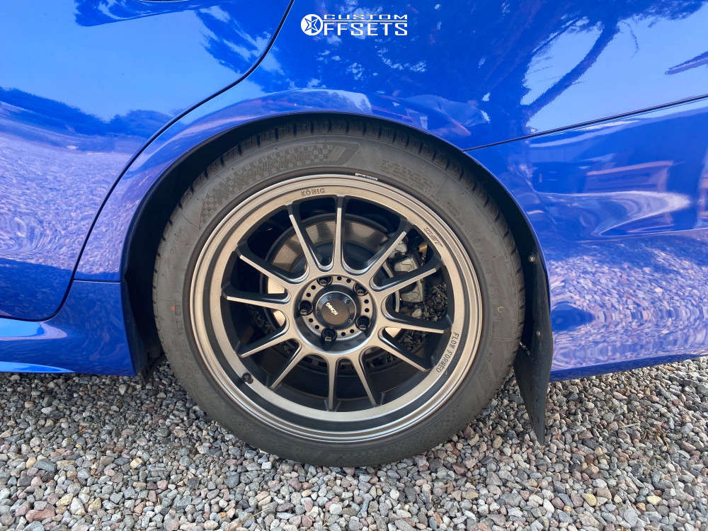 2016 Subaru WRX with 18x8.5 45 Konig Hypergram and 245/45R18 Nankang NS ...