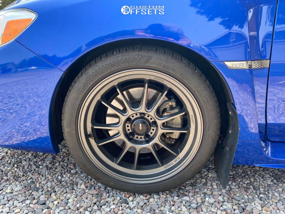 2016 Subaru WRX with 18x8.5 45 Konig Hypergram and 245/45R18 Nankang NS ...