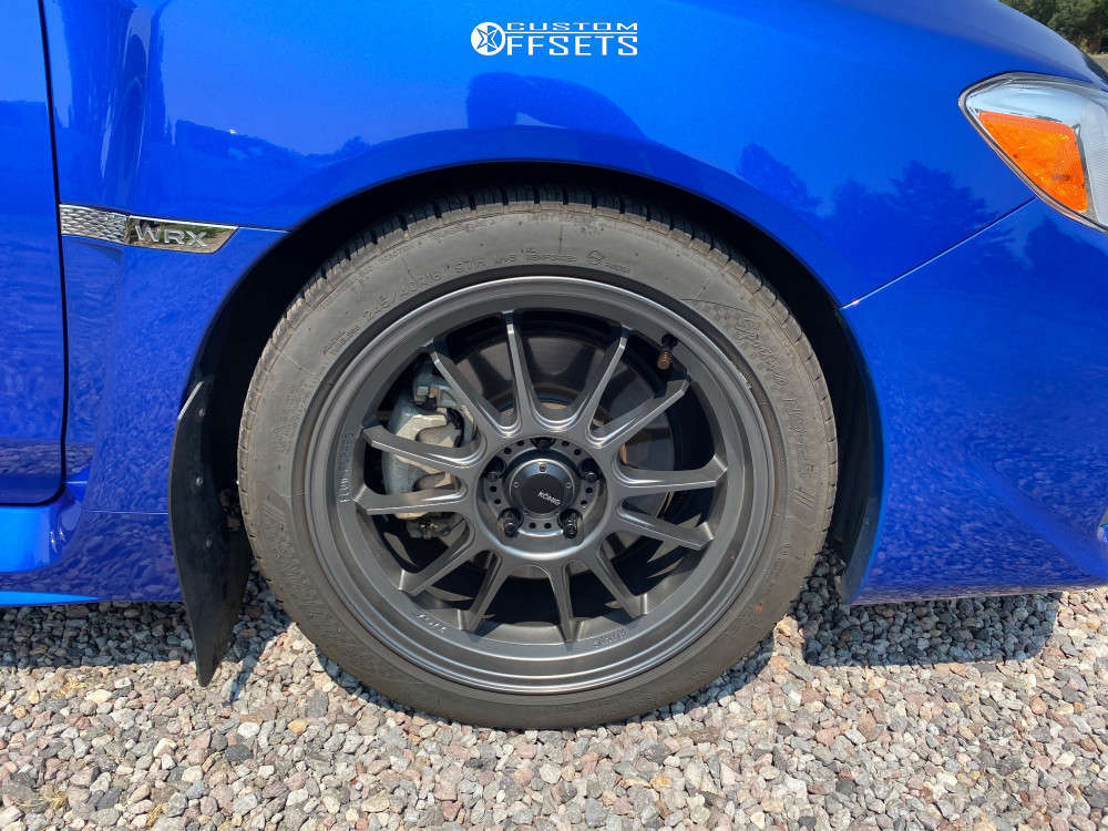 2016 Subaru WRX with 18x8.5 45 Konig Hypergram and 245/45R18 Nankang NS ...