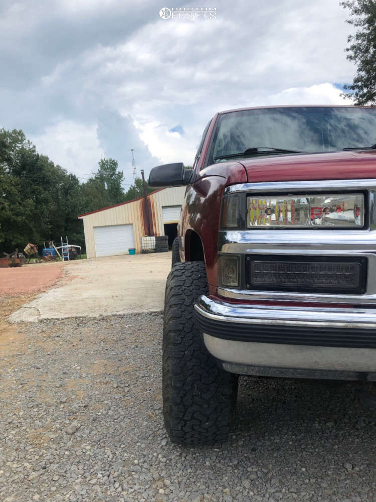 1997 Chevrolet K1500 with 17x10 -44 Black Rhino Raze and 265/70R17 ...