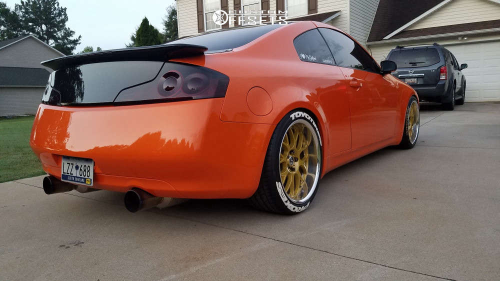 2005 INFINITI G35 with 19x9.5 15 Volk SF Winning and 245/35R19 Toyo ...