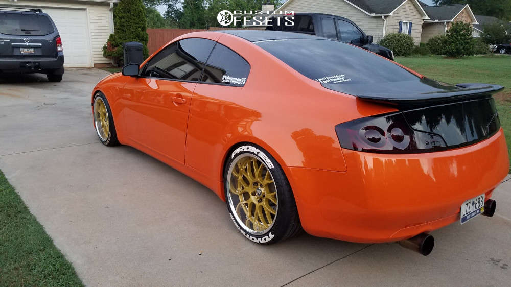2005 INFINITI G35 with 19x9.5 15 Volk SF Winning and 245/35R19 Toyo ...