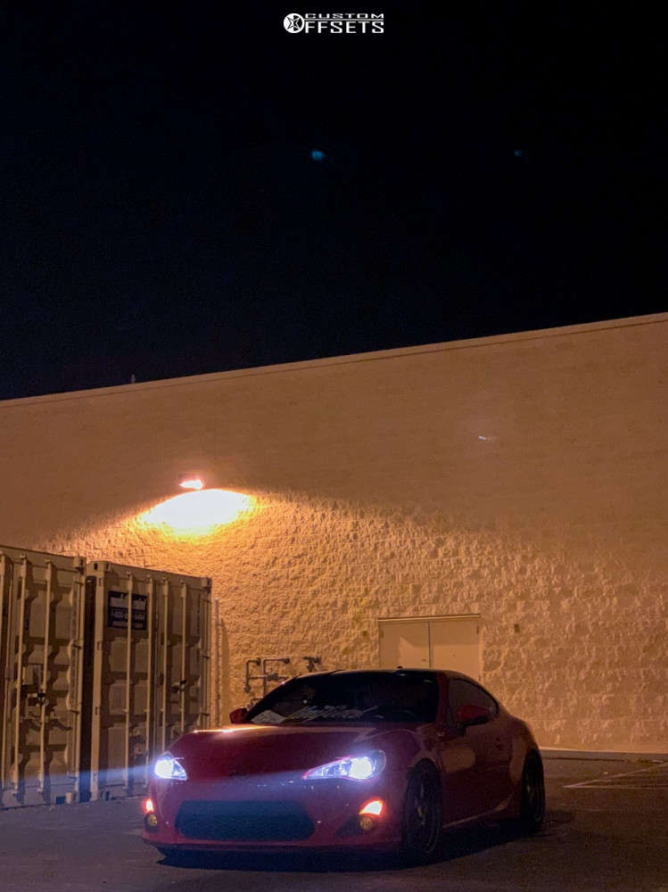 2015 Scion FR-S with 18x8.5 35 ESR Sr02 and 235/20R18 Federal SS595 and ...