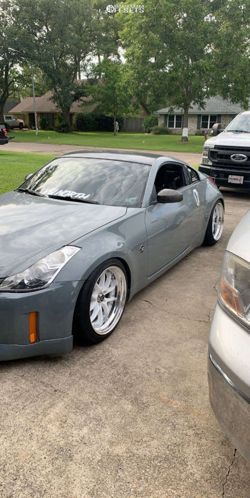 2007 Nissan 350Z with 18x10 6 Work VS SS and 265/35R18 Vercelli Strada ...