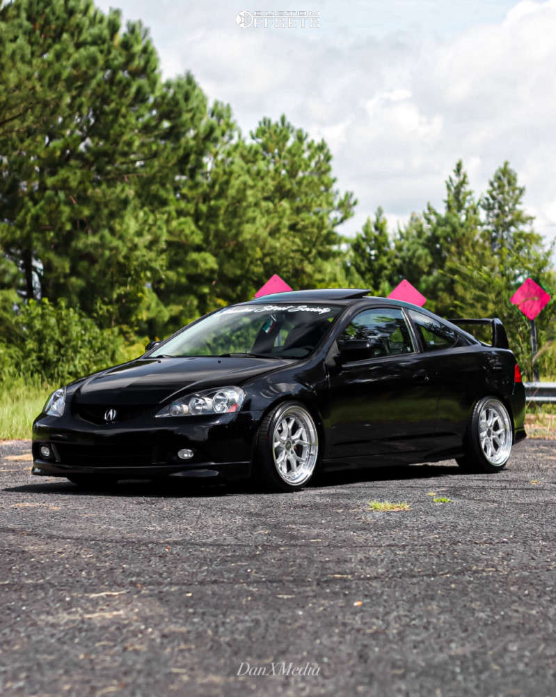 2006 Acura RSX with 18x9.5 22 ESR Cs2 and 225/35R18 Nankang NS-25 and ...
