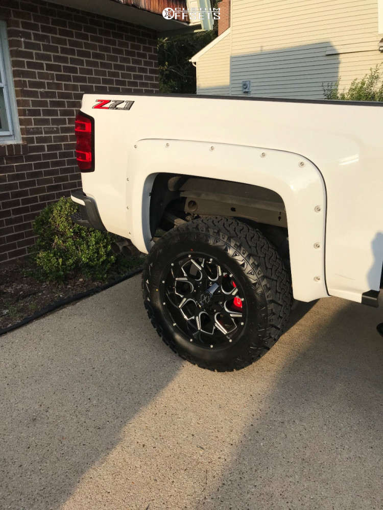 2018 Chevrolet Silverado 1500 with 20x10 -25 Xtreme Force Raptor and 35 ...