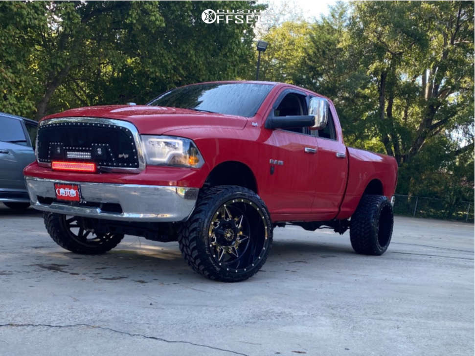 2010 Dodge Ram 1500 with 24x14 -76 RBP 71r and 35/13.5R24 AMP Mud ...